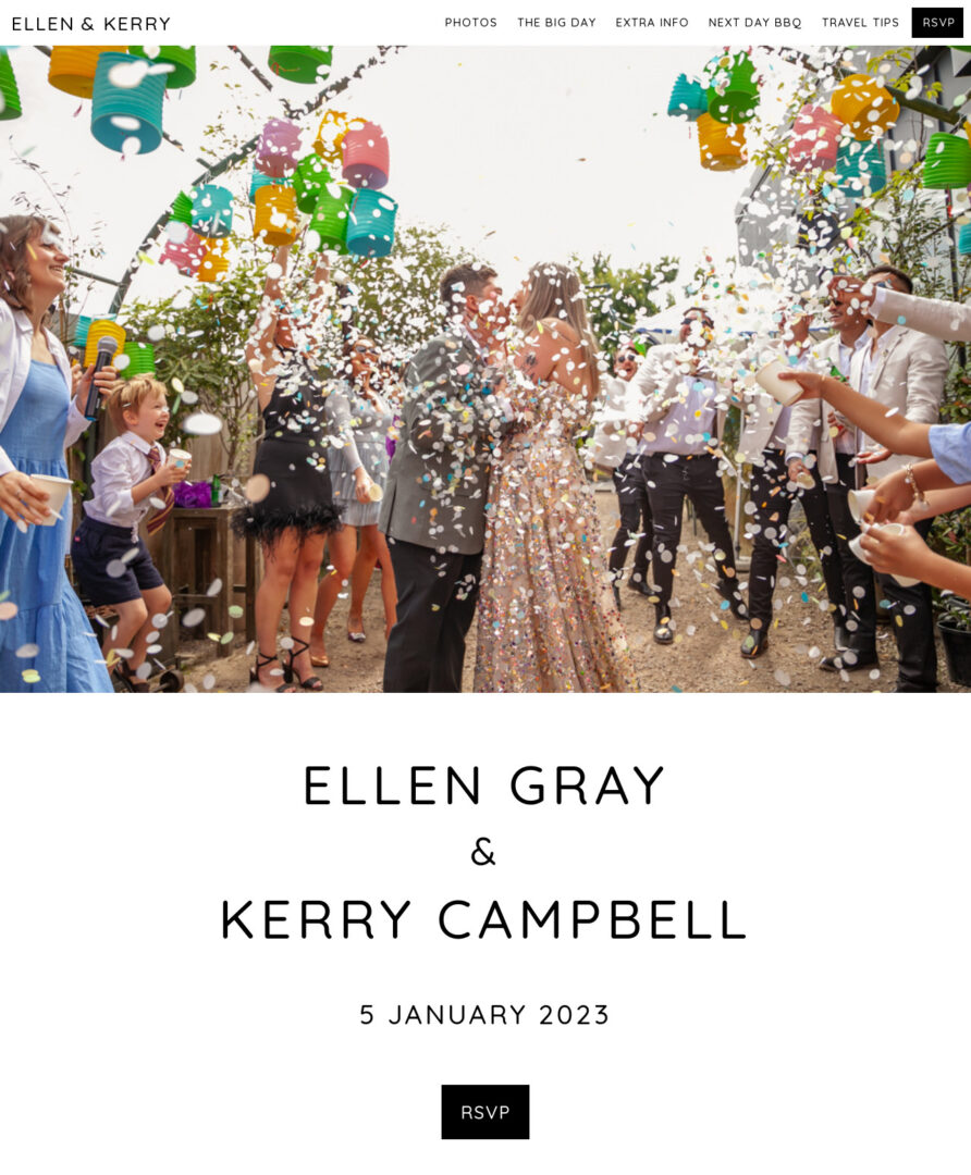 7 Creative Wedding Website Examples from Real Couples