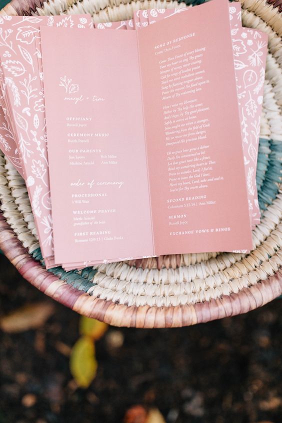 What to Include in Your Wedding Ceremony Program (with Examples)