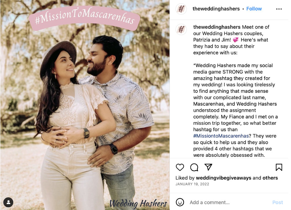 11 Clever Ways to Incorporate Your Wedding Hashtag on Your Big Day