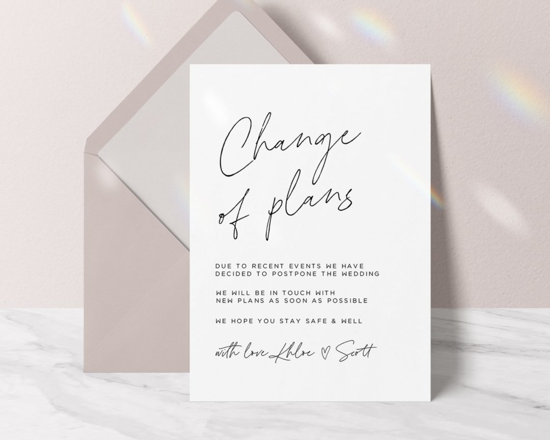 How to Send Change the Dates for Your Wedding (Including Wording Examples)