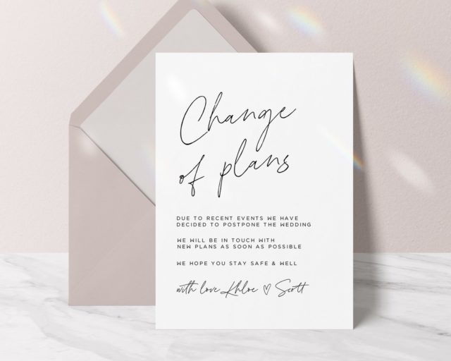 How to Send Change the Dates for Your Wedding (Including Wording Examples)