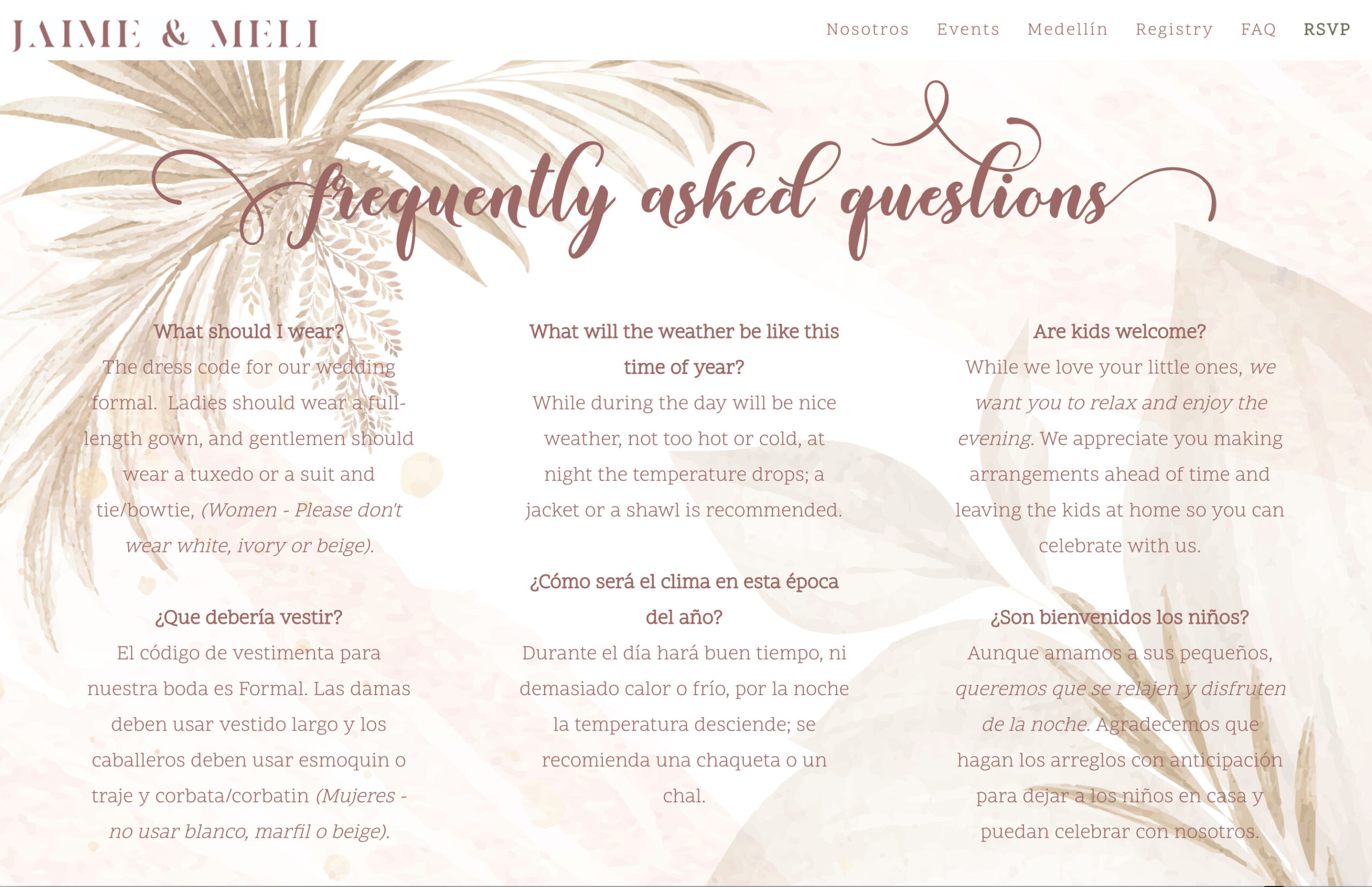 wedsites.com-Jamie-and-Meli-custom-wedding-website-example-faqs ...